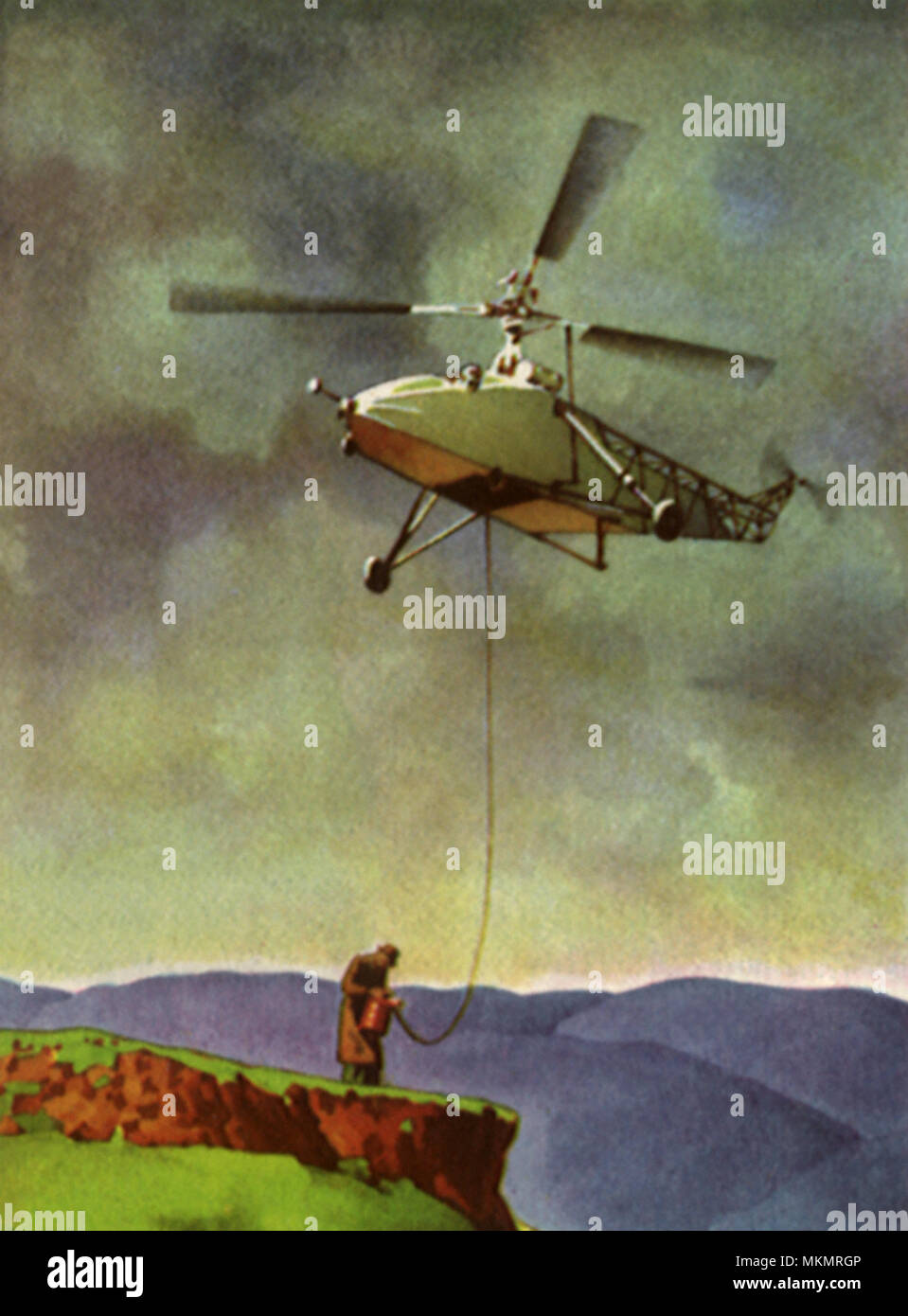 Helicopter Makes Pickup Stock Photo - Alamy