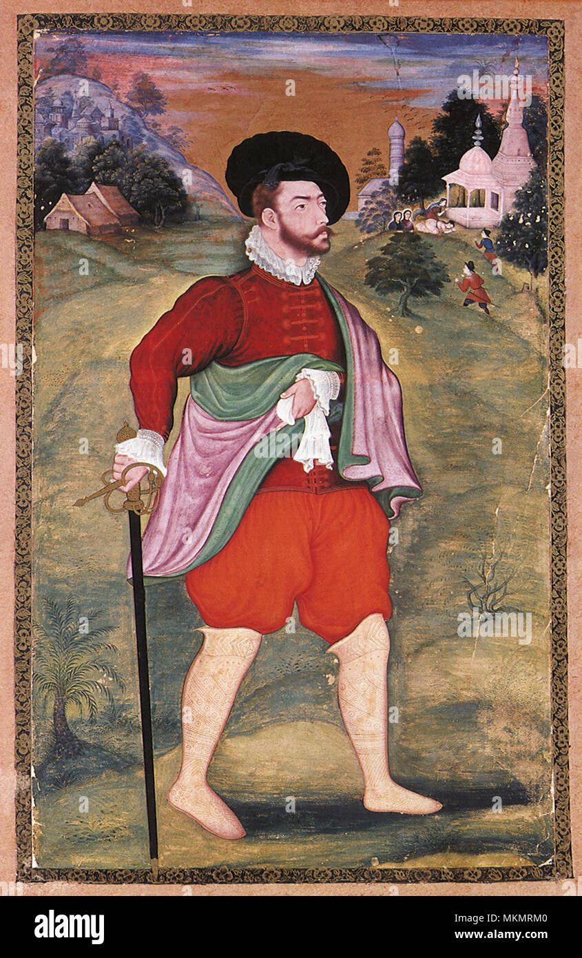 European man mughal art hi-res stock photography and images - Alamy