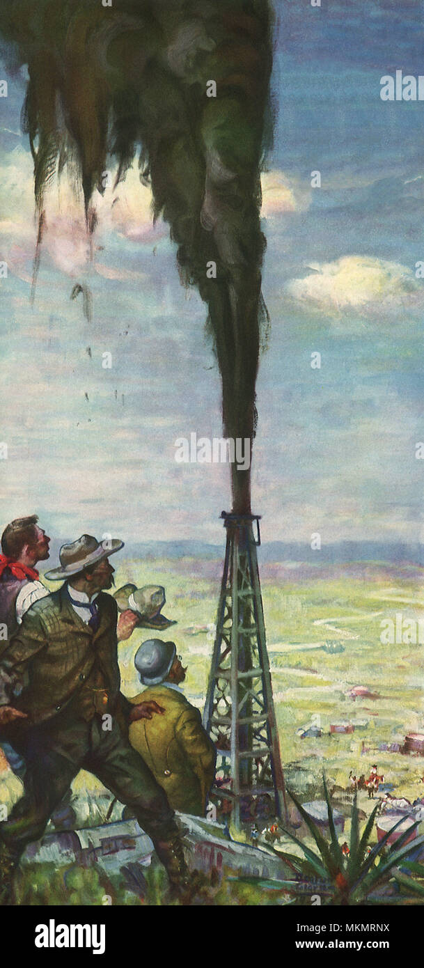 Oil well gusher hi-res stock photography and images - Alamy