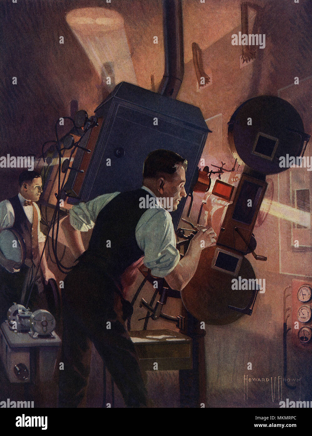 Projectionist hi-res stock photography and images - Alamy