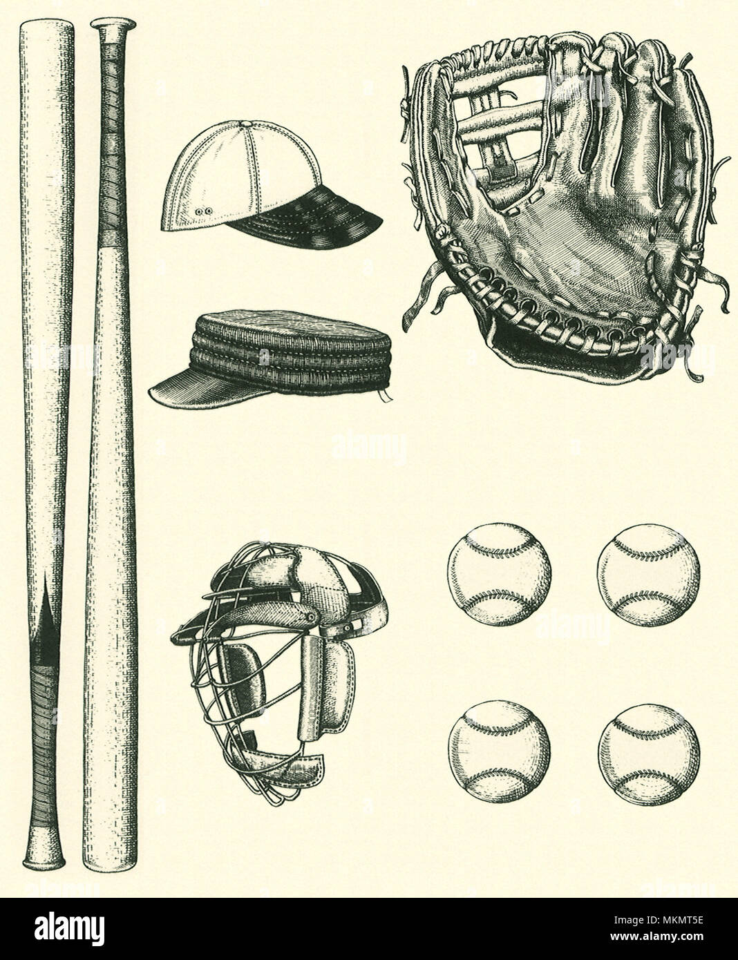 Vintage sports equipment hi-res stock photography and images - Alamy