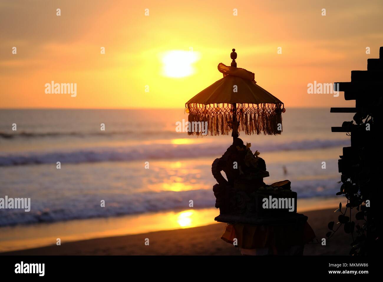 Sunset at Seminyak Bali Stock Photo - Alamy