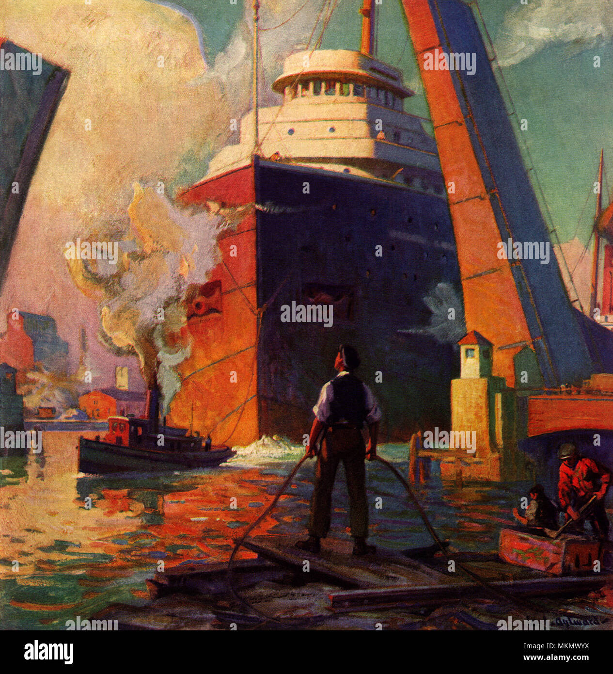 Tugboat bridge hi-res stock photography and images - Alamy