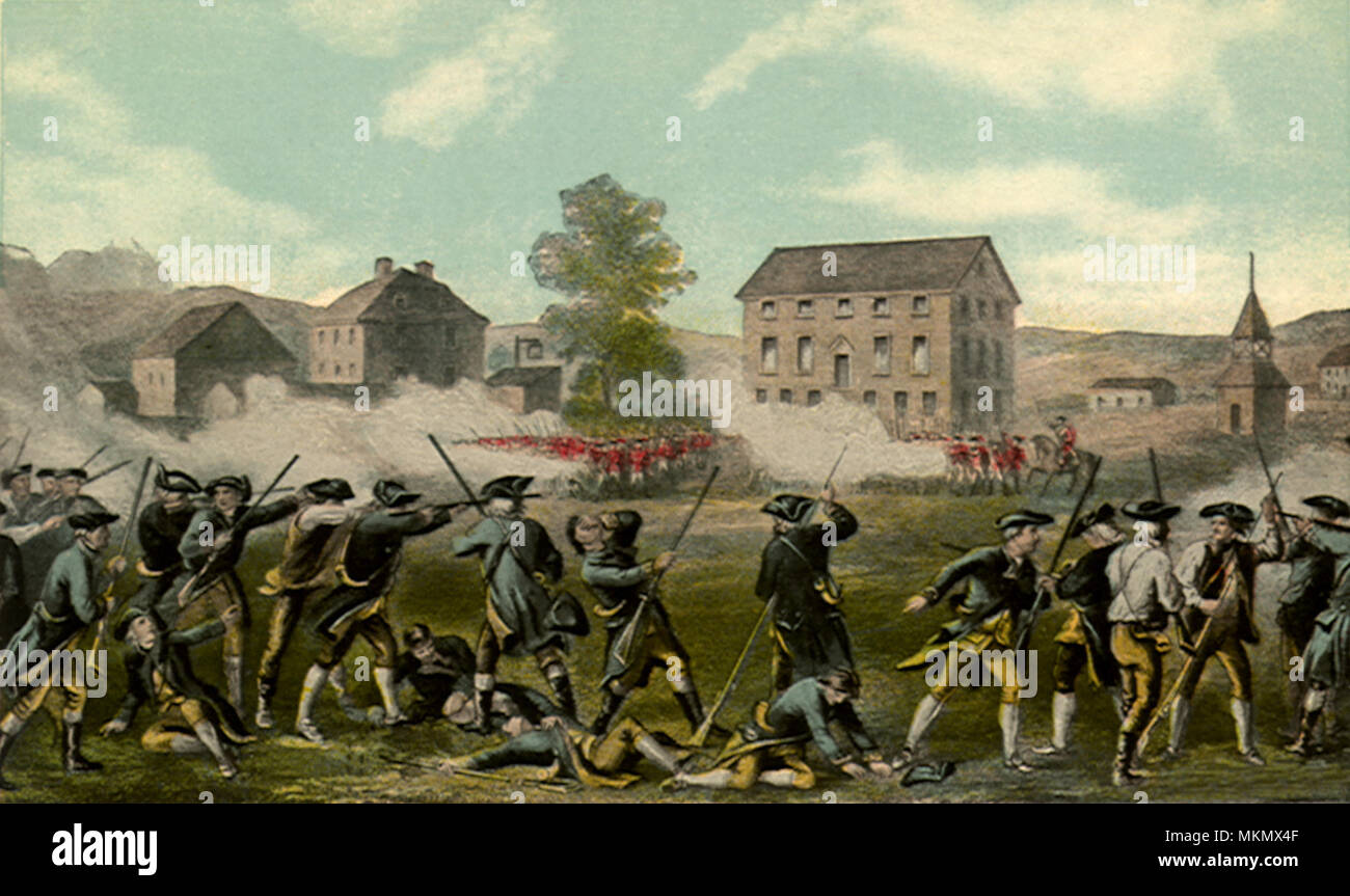 The battle of lexington hi-res stock photography and images - Alamy