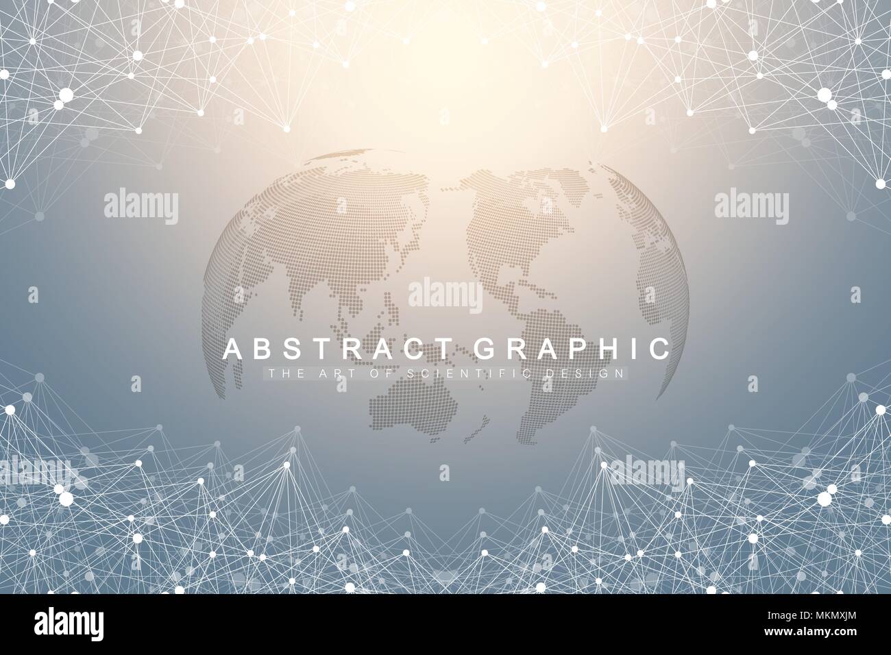 Big data visualization. Graphic abstract background communication ...