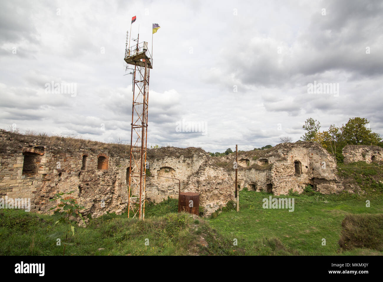 Yazlovets castle ruins, Ternopil region, Ukraine Stock Photo - Alamy