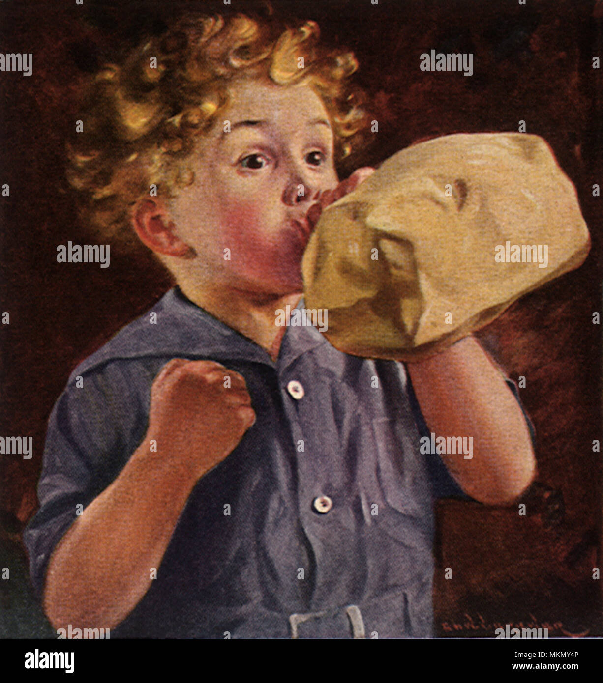 Children blows hi-res stock photography and images - Alamy