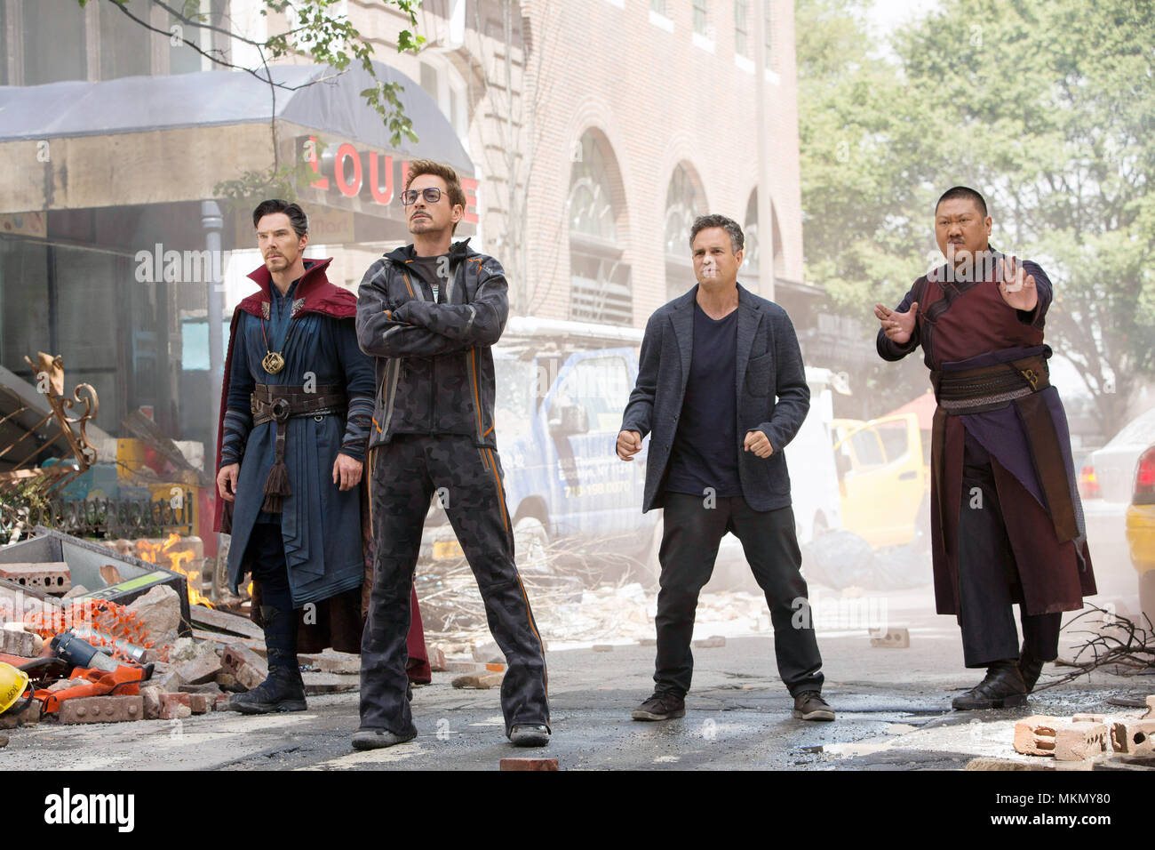 AVENGERS: INFINITY WAR, from left, Benedict Cumberbatch as Doctor ...