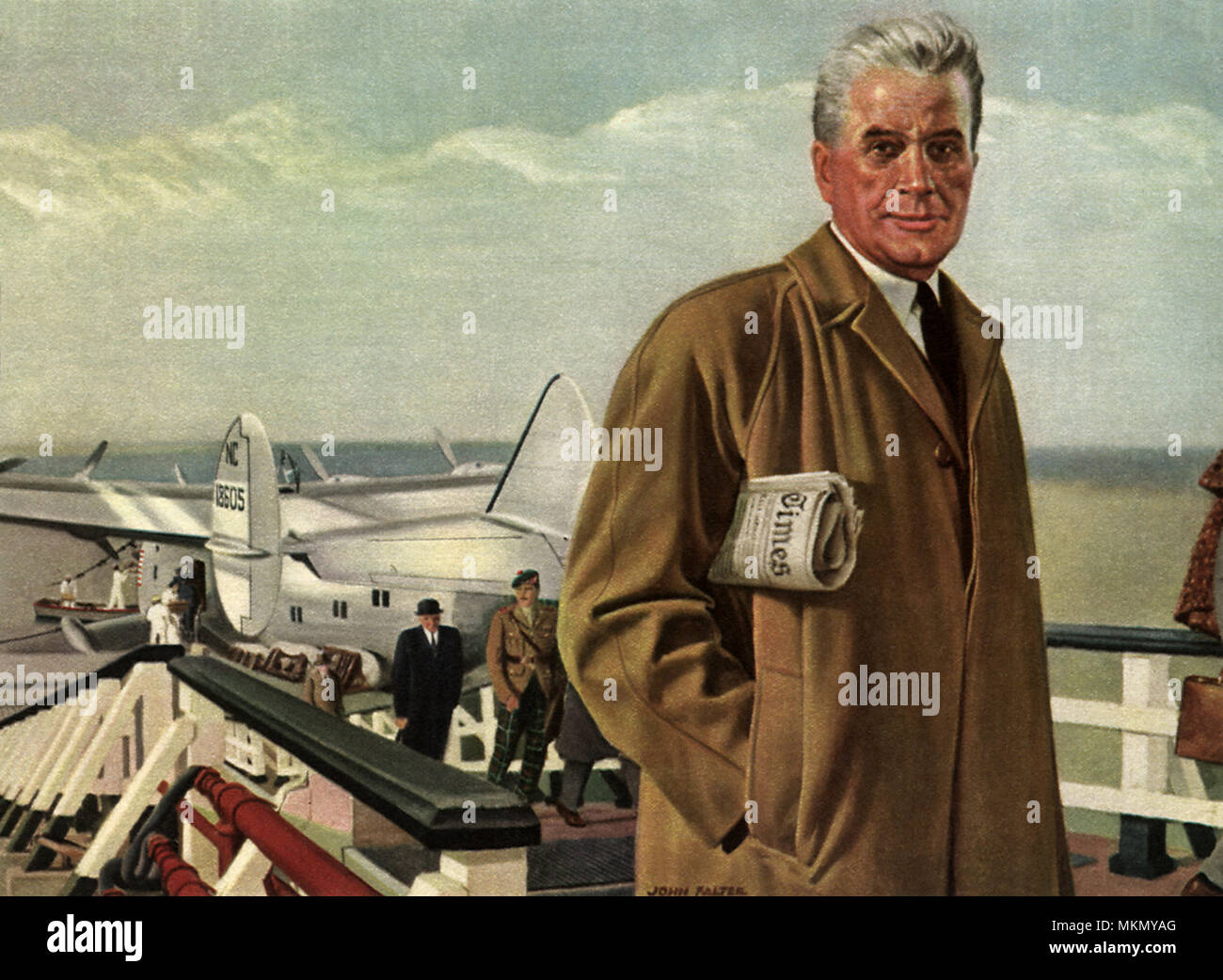 Nostalgic newspaper illustration hi-res stock photography and images ...