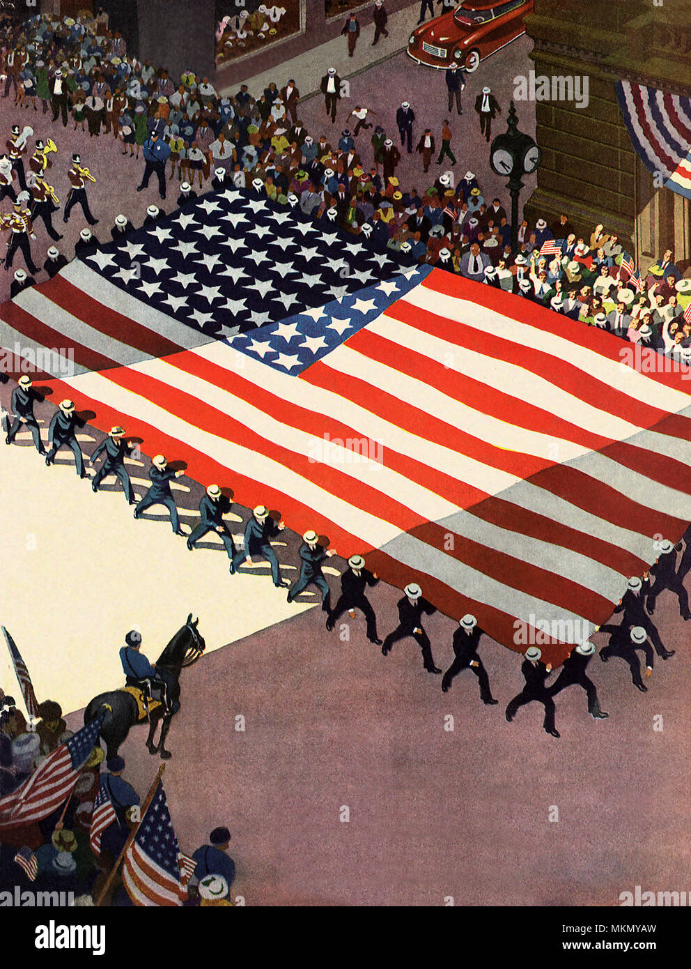 Fourth of July Parade Stock Photo - Alamy