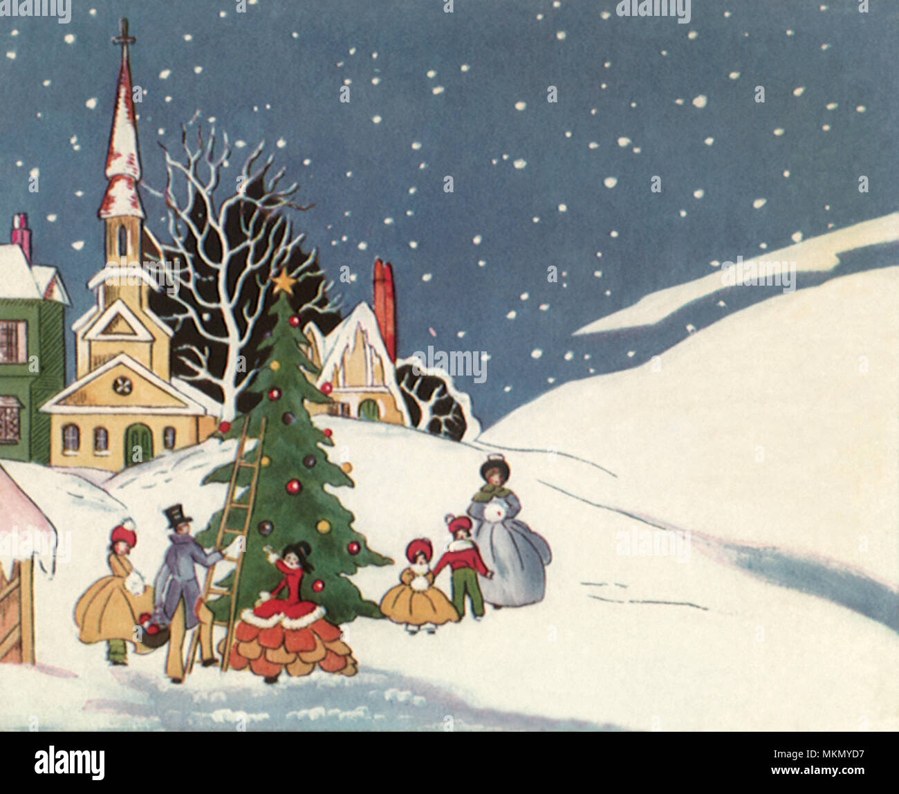 Trimming Village Tree Stock Photo - Alamy