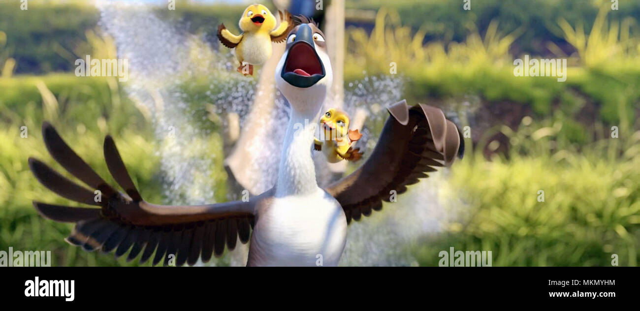 DUCK DUCK GOOSE, from left: Peng (voice: Jim Gaffigan), Chao (voice ...