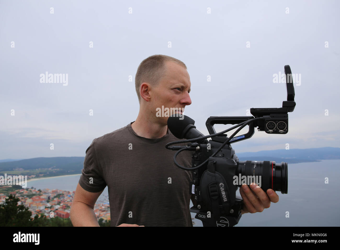 STRANGERS ON THE EARTH, director Tristan Cook, on location, 2016. ph ...