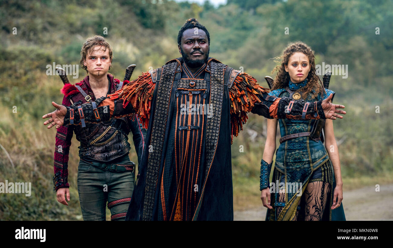 INTO THE BADLANDS, l-r: Dean-Charles Chapman, Babou Ceesay, Ella-Rae ...