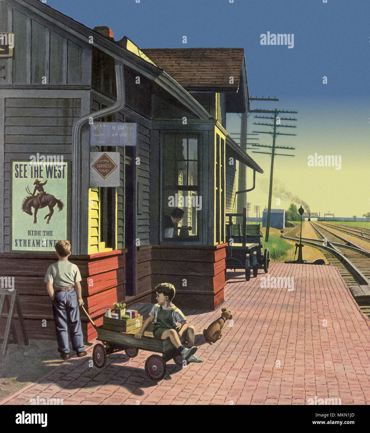 Boy station hi-res stock photography and images - Alamy