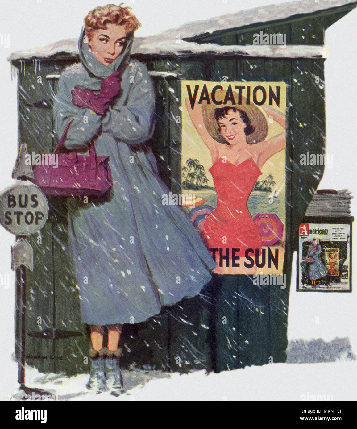 Woman Needing Vacation Stock Photo - Alamy