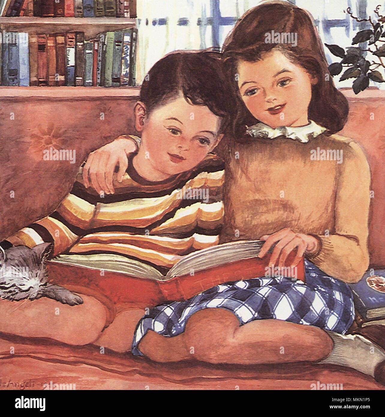 Books Tell the Story Stock Photo - Alamy