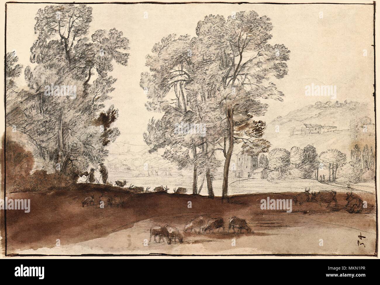Trees pastoral hi-res stock photography and images - Alamy