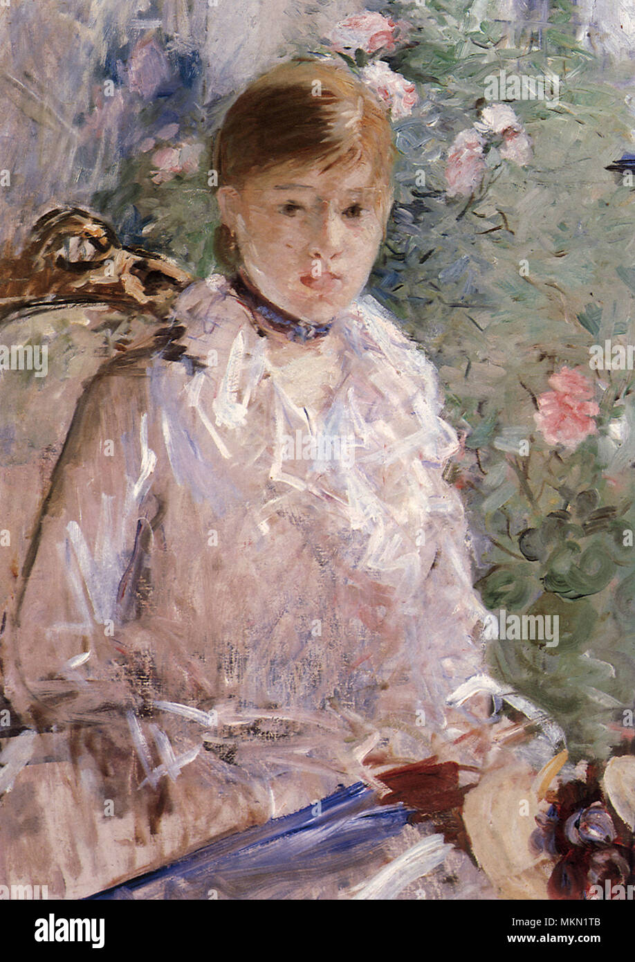 Summer (Young Woman by a Window Stock Photo - Alamy