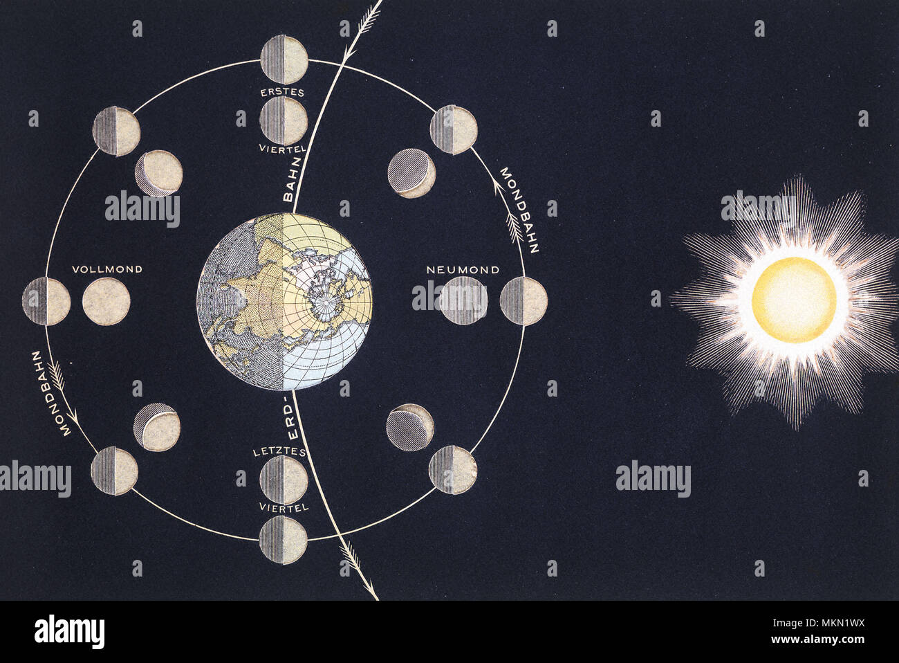 Moon phases earth hi-res stock photography and images - Alamy