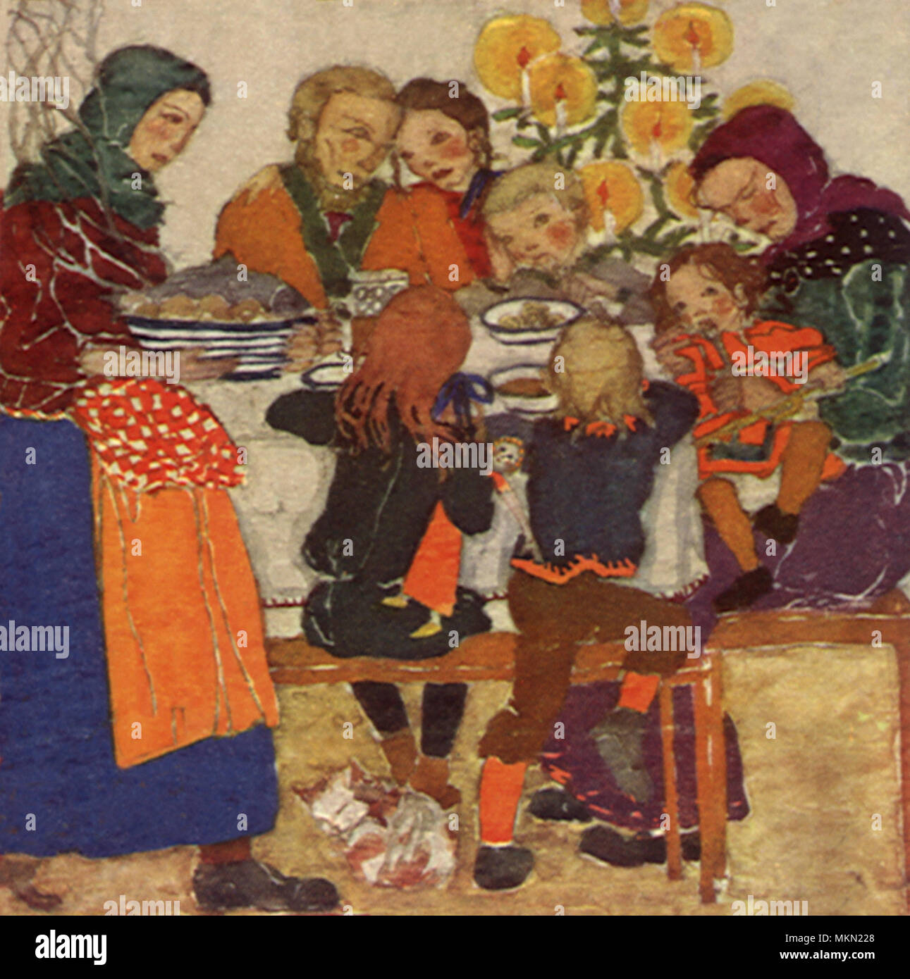 Vintage christmas dinner hi-res stock photography and images - Alamy