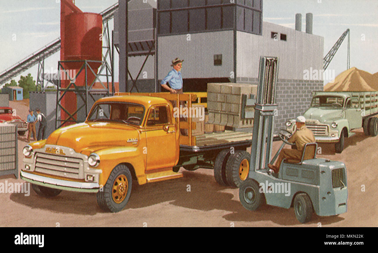 Loading Cement Blocks Stock Photo - Alamy