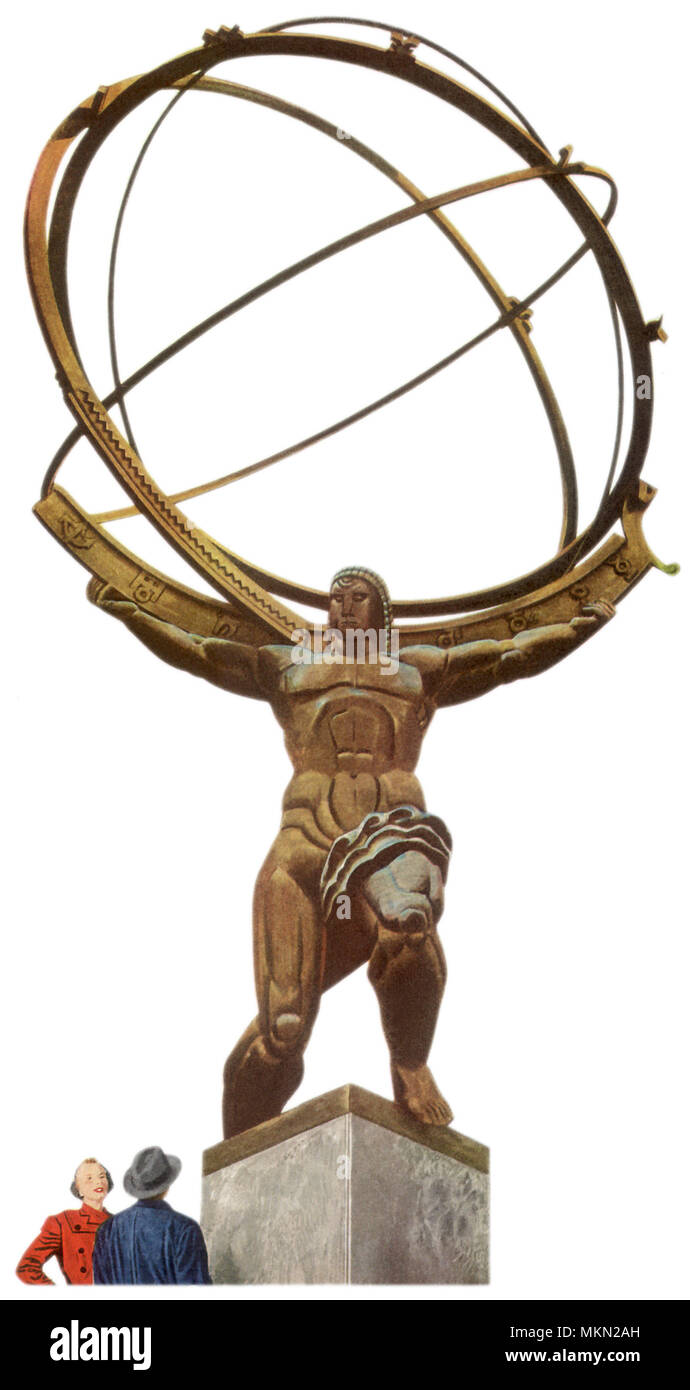 Statue of Atlas. New York City Stock Photo - Alamy