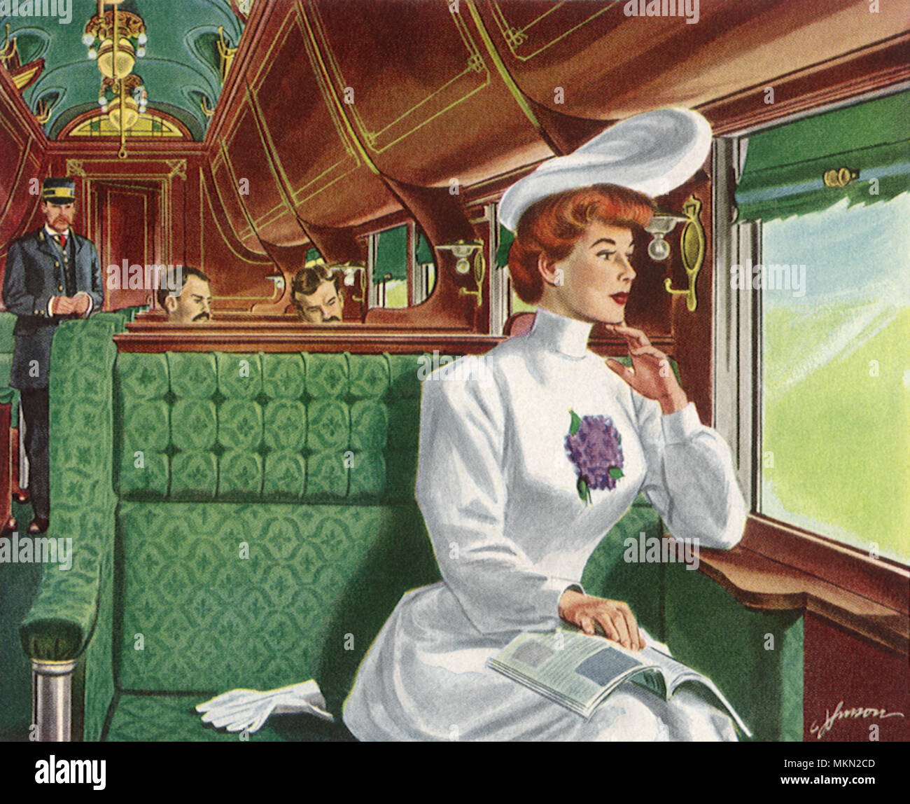 Vintage train conductor hi-res stock photography and images - Alamy