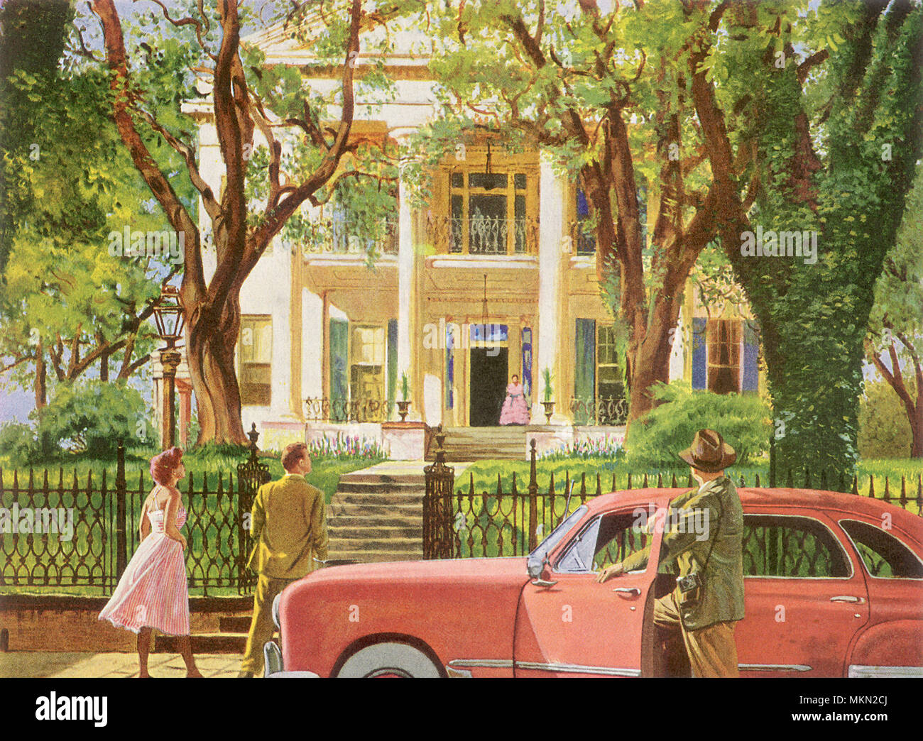 Antebellum Mansion Tour Stock Photo - Alamy