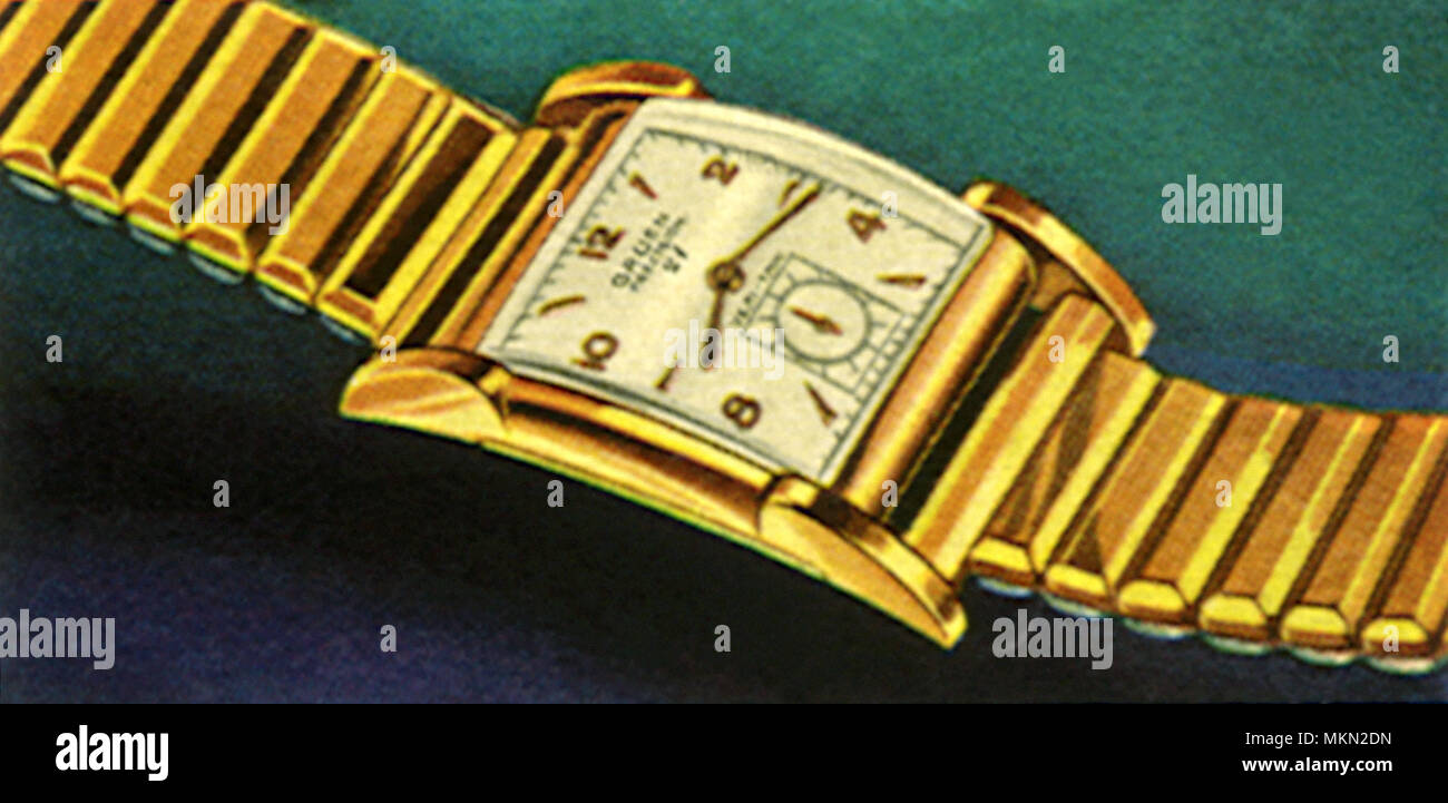 Man's Gold Dress Watch Stock Photo - Alamy