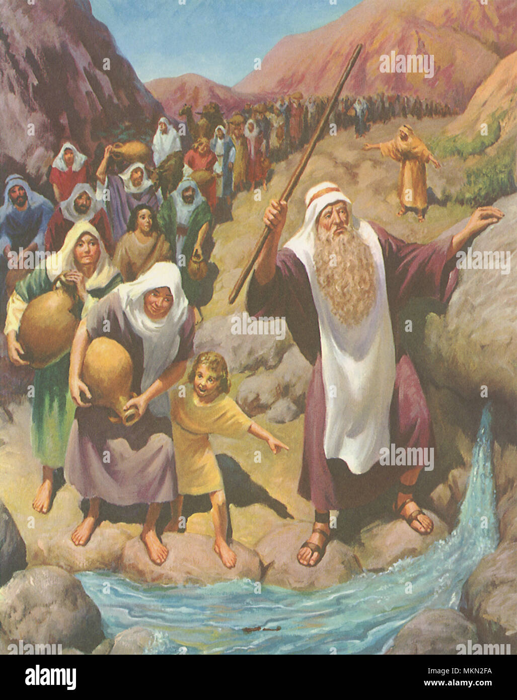 Moses rock water hi-res stock photography and images - Alamy