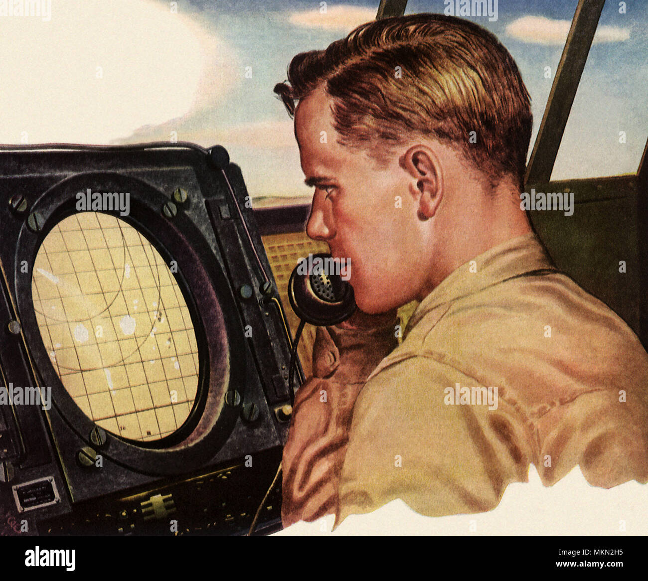 Airplane radar screen hi-res stock photography and images - Alamy