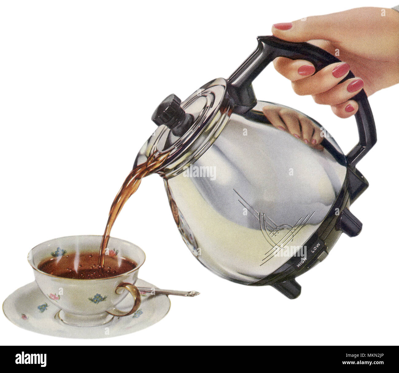 Pouring Cup of Coffee Stock Photo - Alamy