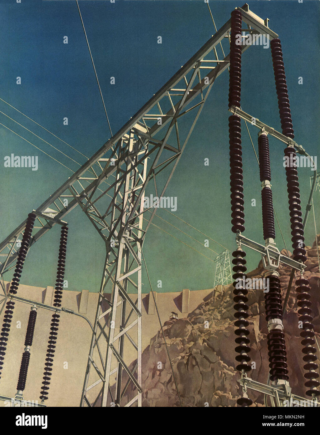 Transformers utility towers power lines hi-res stock photography and ...