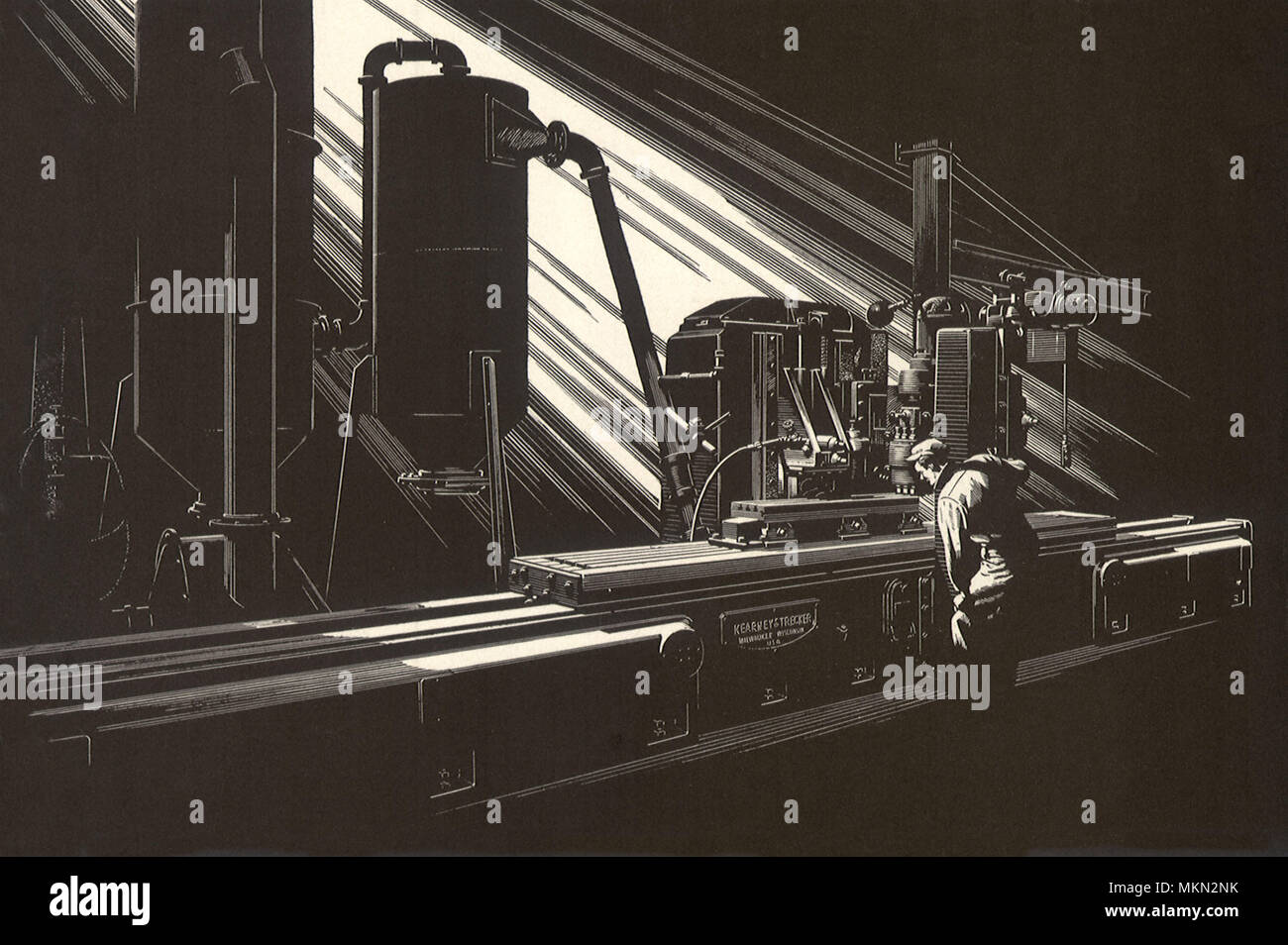 Man and Machine Stock Photo - Alamy