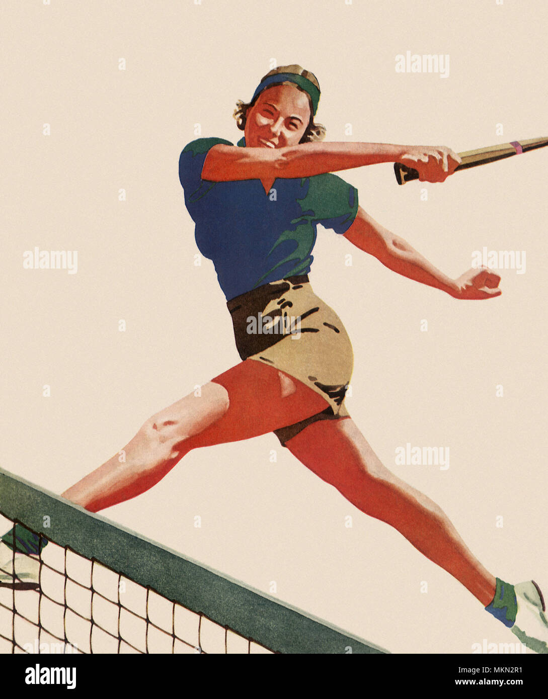 Female tennis player swings hi-res stock photography and images - Alamy