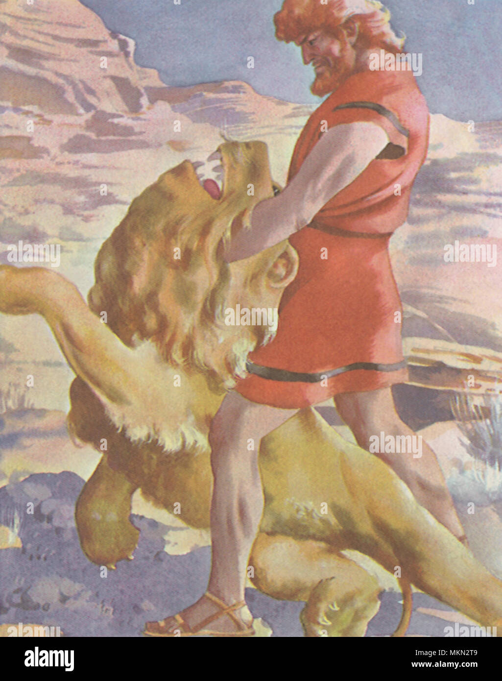 David Or Samson And The Lion Stock Photos & David Or Samson And The ...