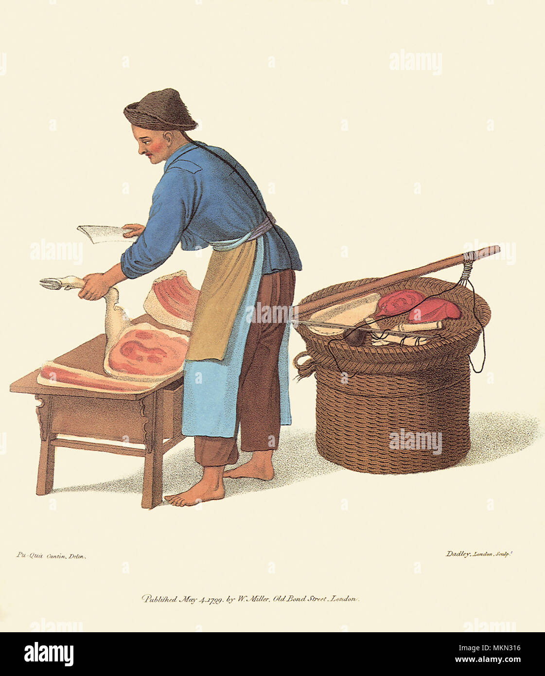 Chinese Butcher Stock Photo - Alamy