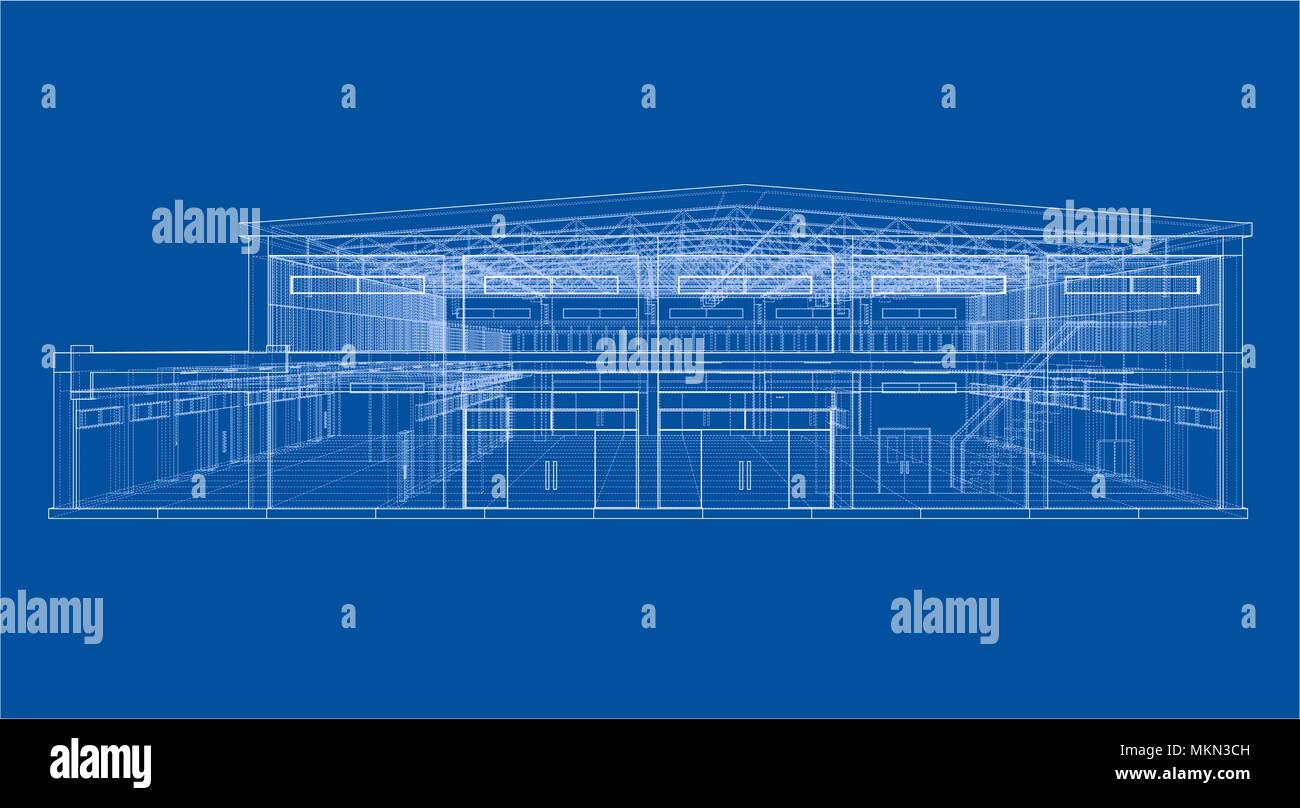 Warehouse sketch. Vector Stock Vector Image & Art - Alamy