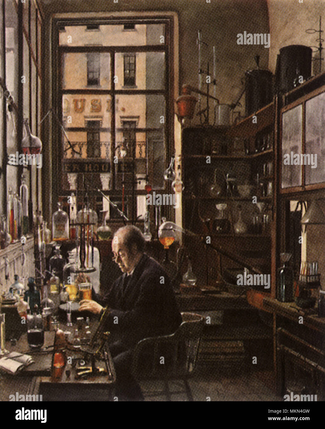 Laboratory of Thomas Price Stock Photo - Alamy