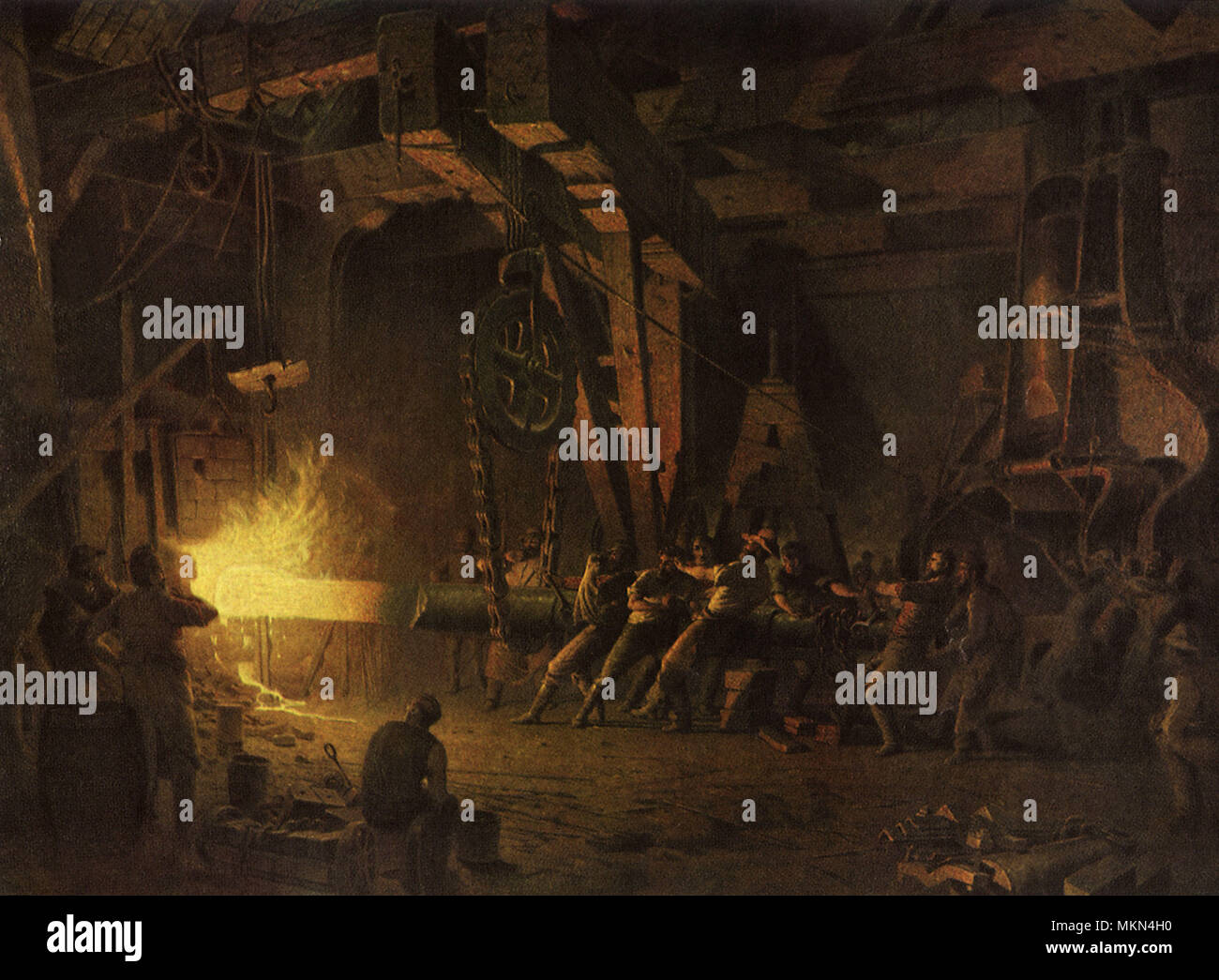 Forging the Shaft Stock Photo - Alamy