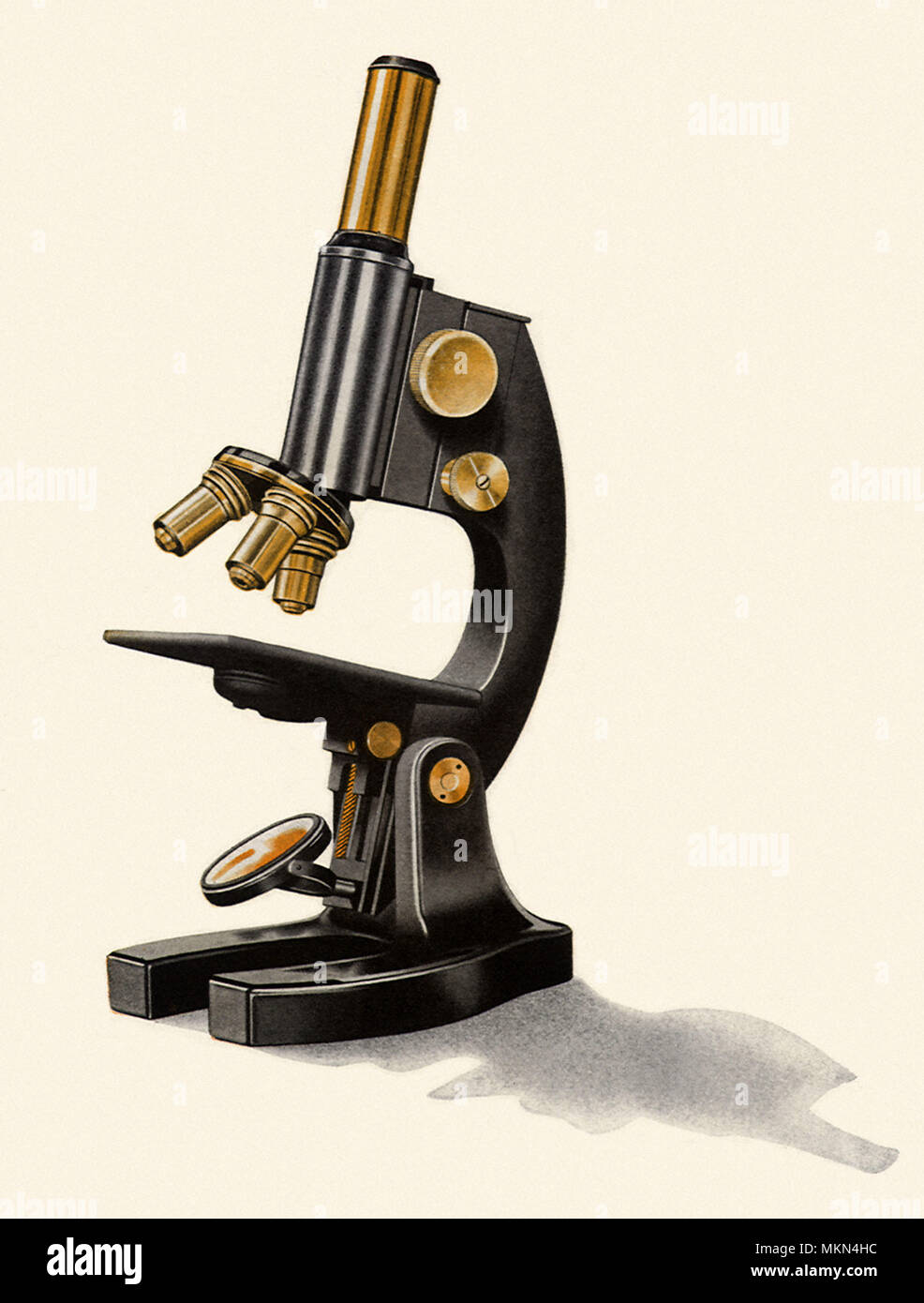 Vintage microscope hi-res stock photography and images - Alamy