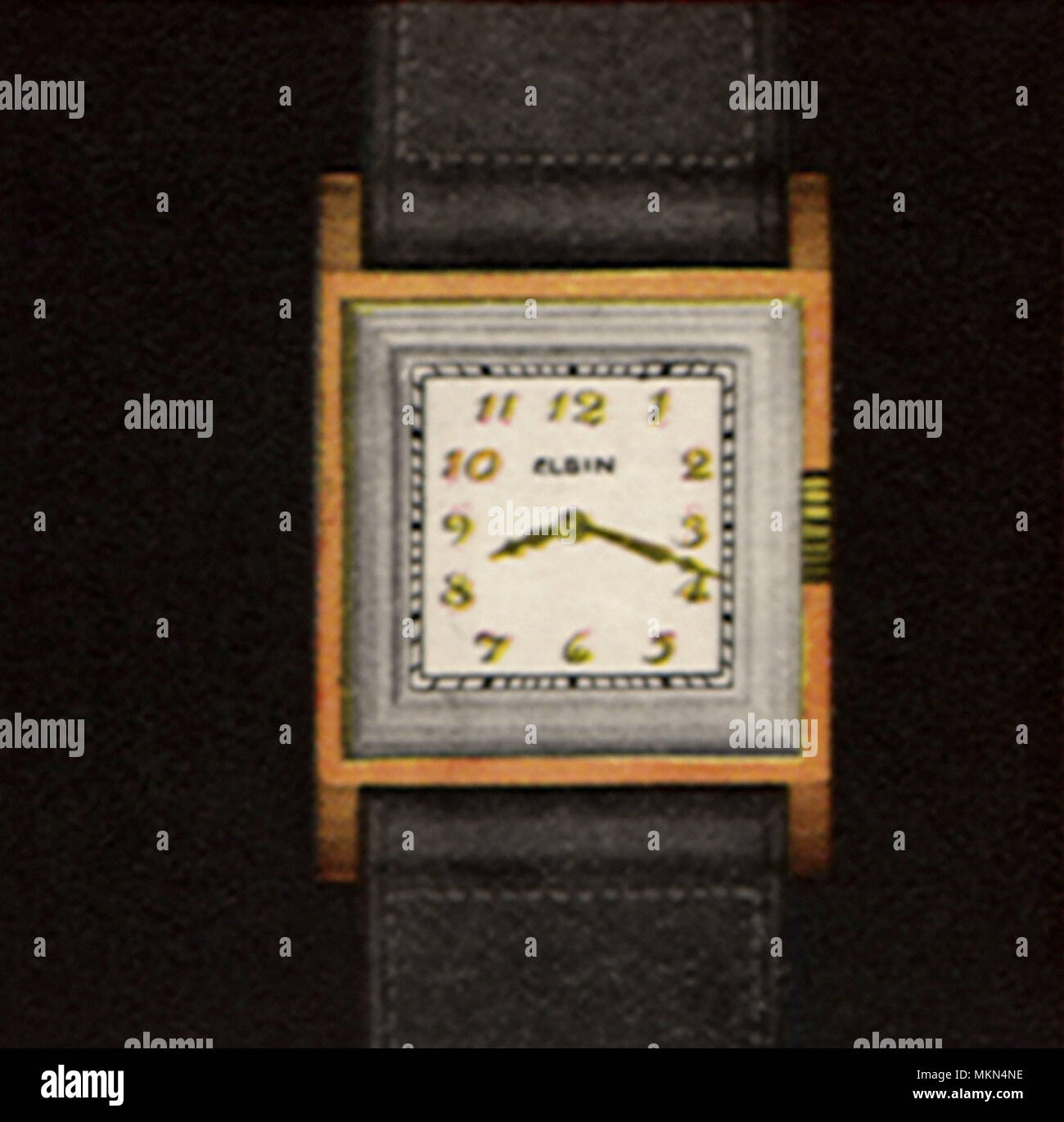 Square Gold Watch Stock Photo - Alamy