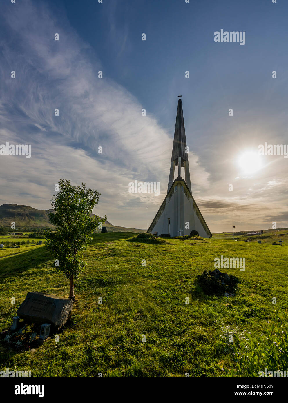 Lagafellskirkja Church, Mosfellsbaer, Iceland Stock Photo - Alamy