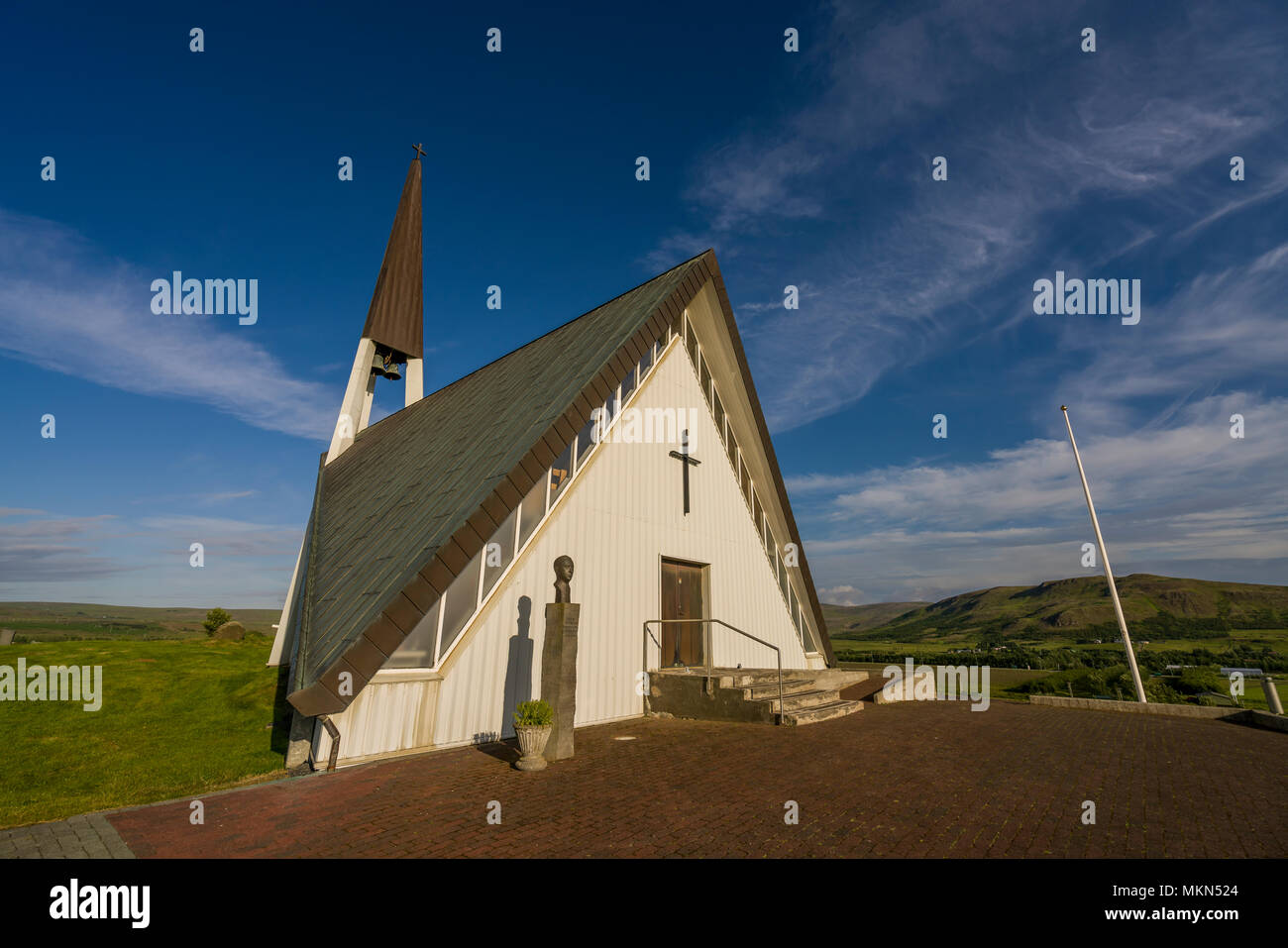Lagafellskirkja Church, Mosfellsbaer, Iceland Stock Photo - Alamy