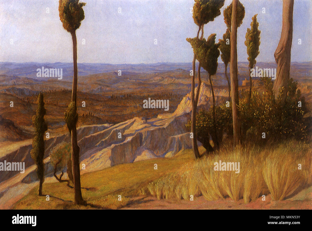Pisan Plain from Volterra Stock Photo - Alamy