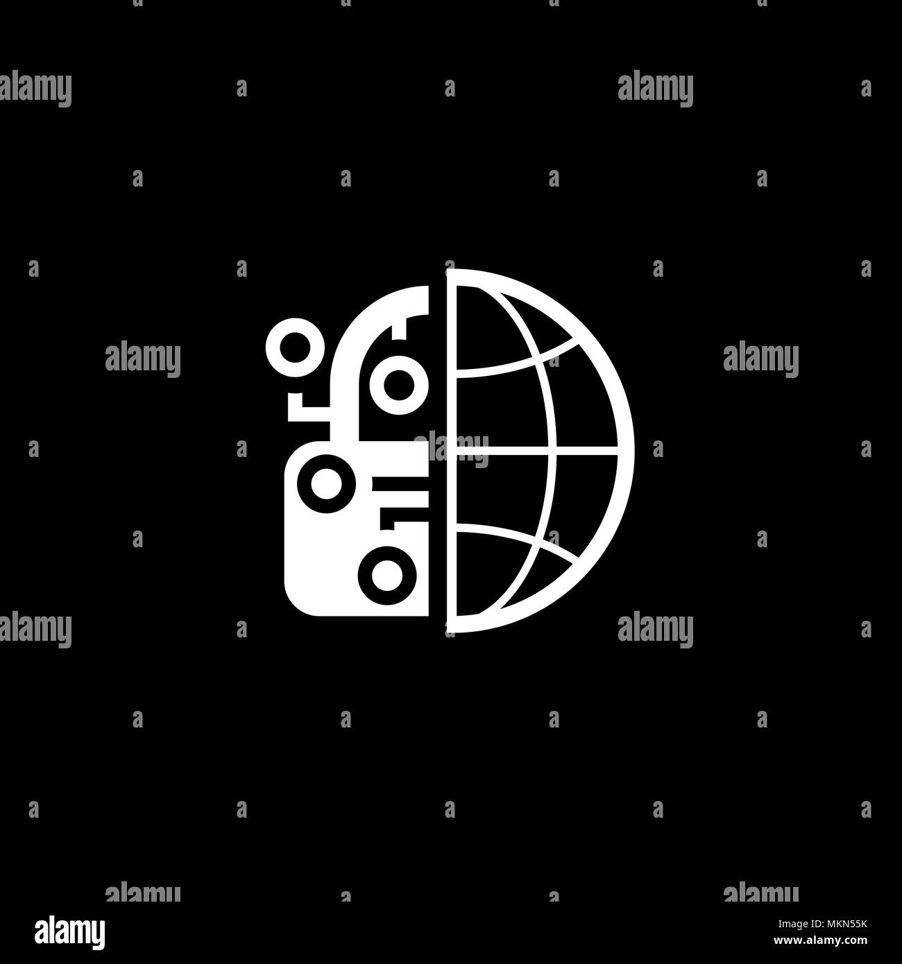 Crypto Protection Network Icon Stock Vector Image & Art - Alamy