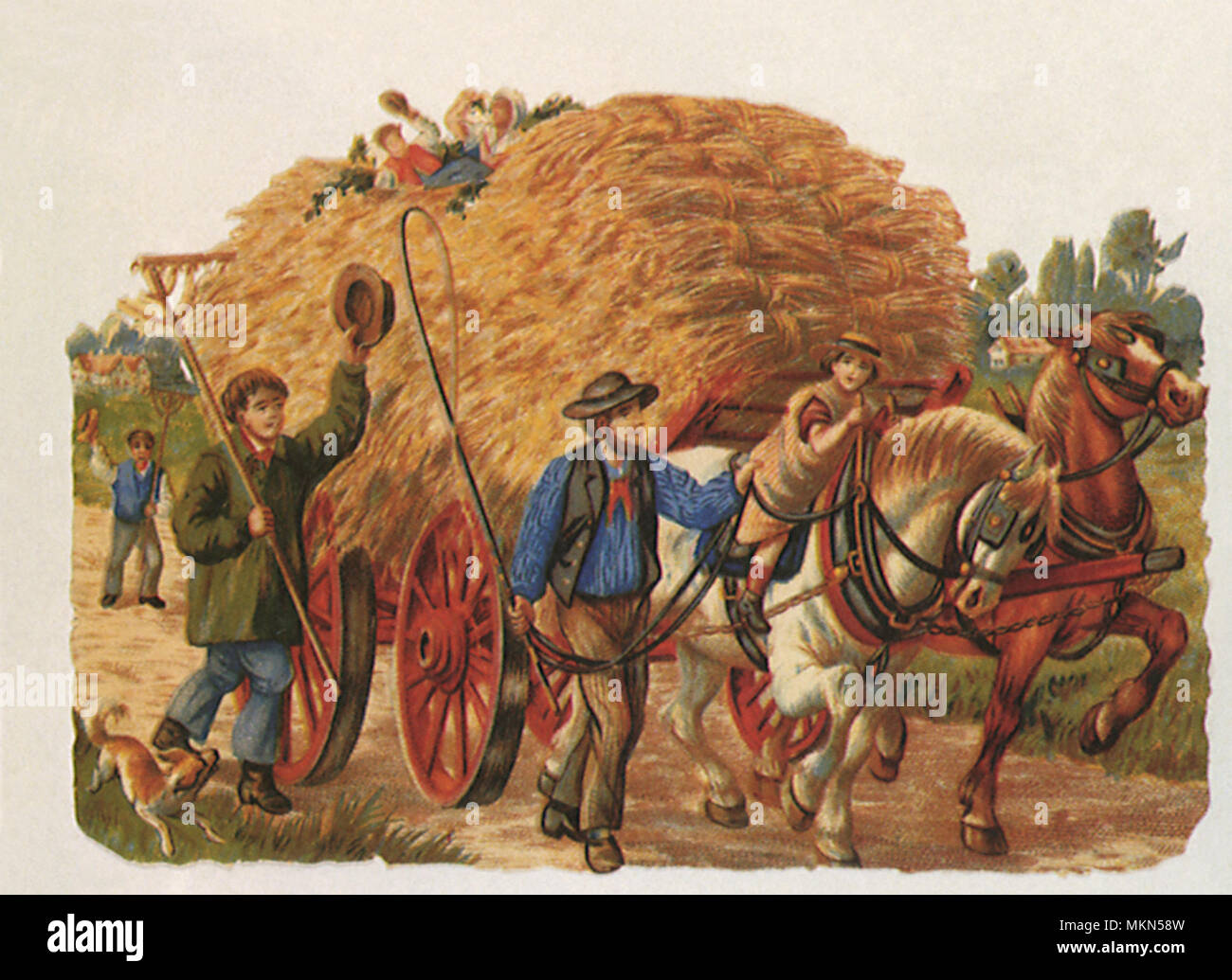 Hayride wagon hi-res stock photography and images - Alamy