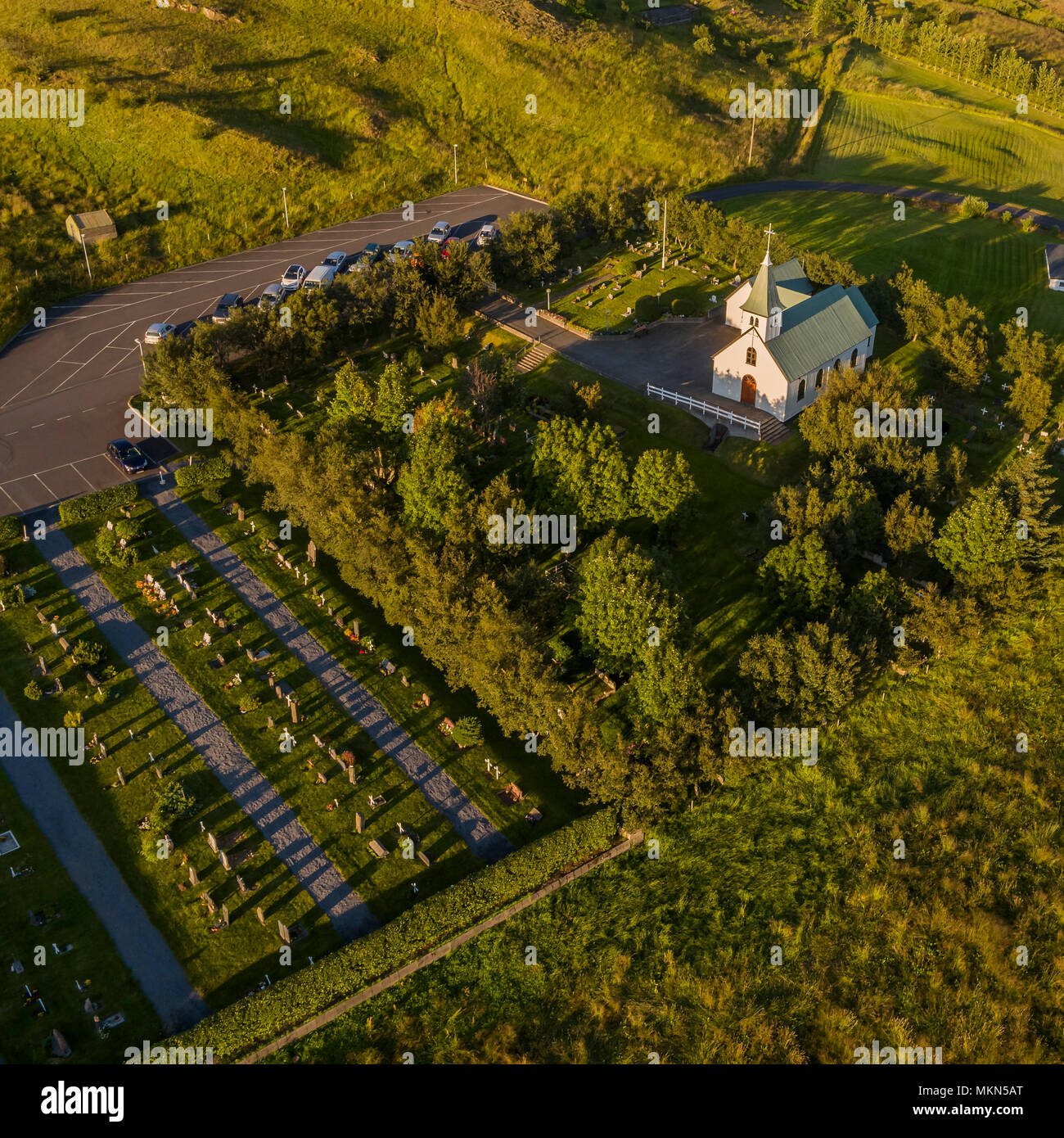 Lagafellskirkja Church, Mosfellsbaer, Iceland Stock Photo - Alamy