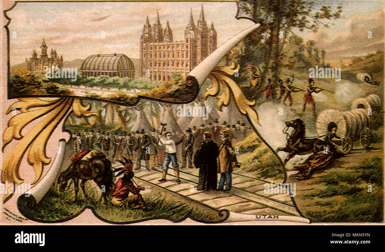 Utah History and Views. Salt Lake City Stock Photo - Alamy